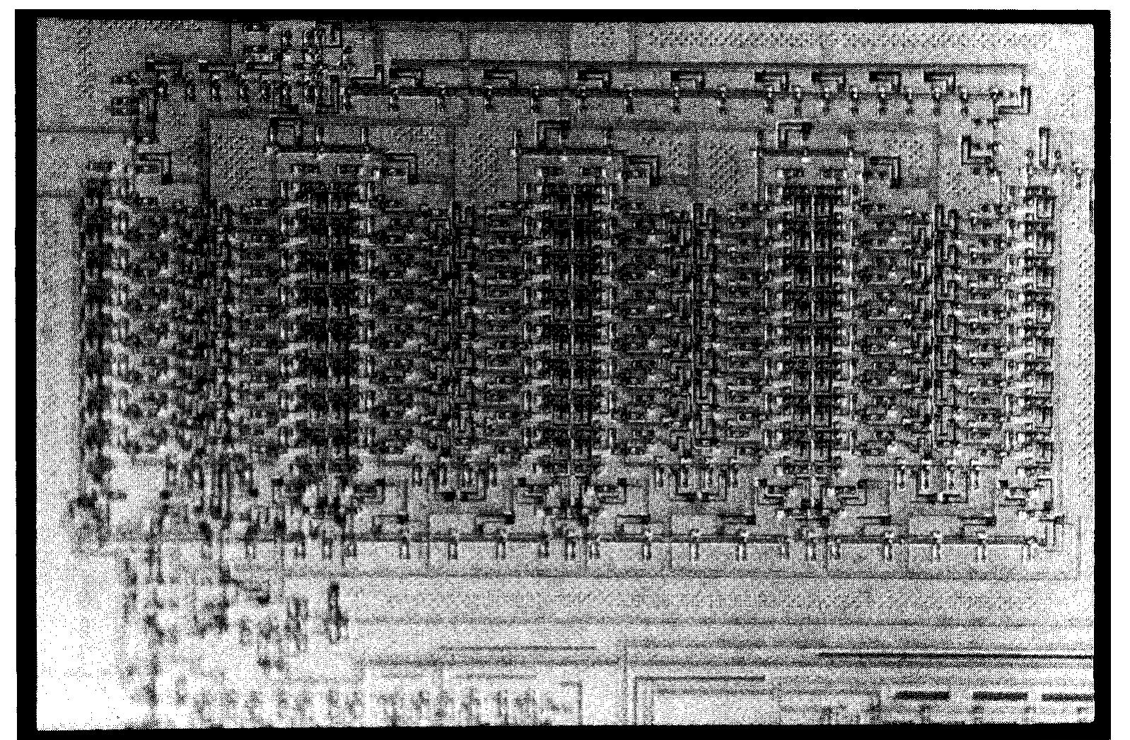 Photograph of the rsfq circular shift register.