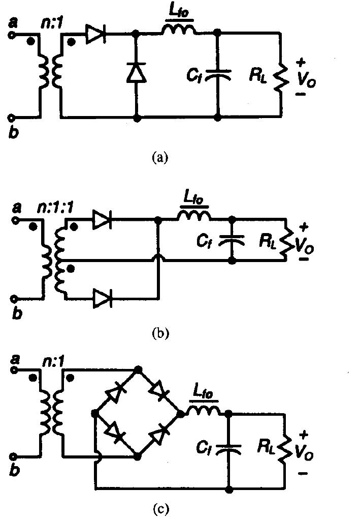 Class d voltage-driven rectifiers. (a) half-wave rectifier.