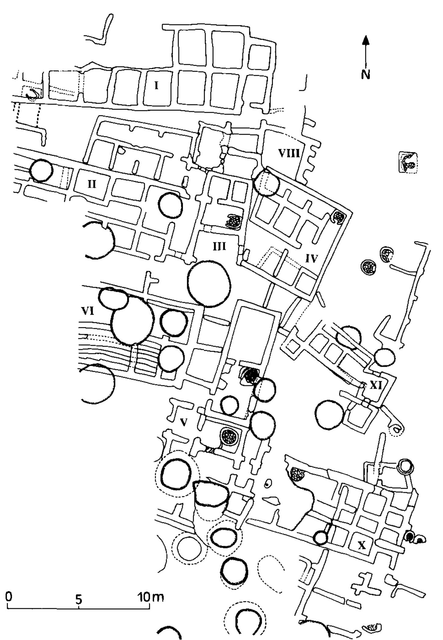Fic. 4. plan of yarim tepe, level v (after merpert and