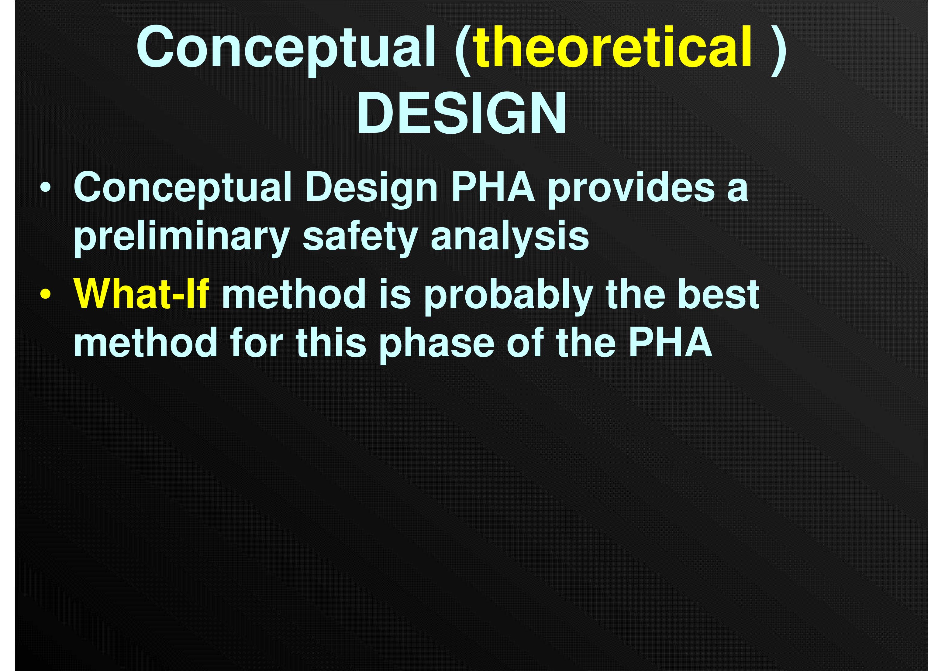 Figure 36 - Introduction to Process Hazards Analysis PHA