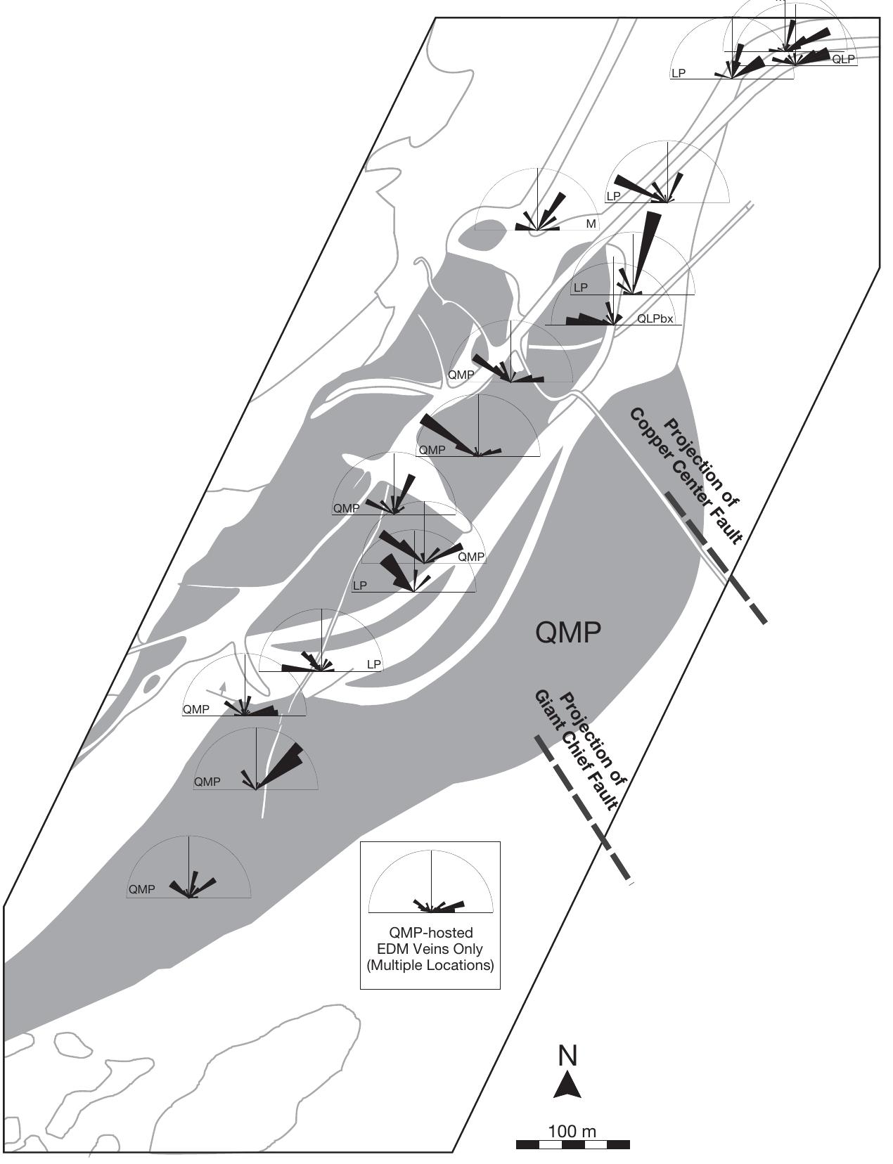 A-quartz veins, as defined by gustafson and hunt (1975). are