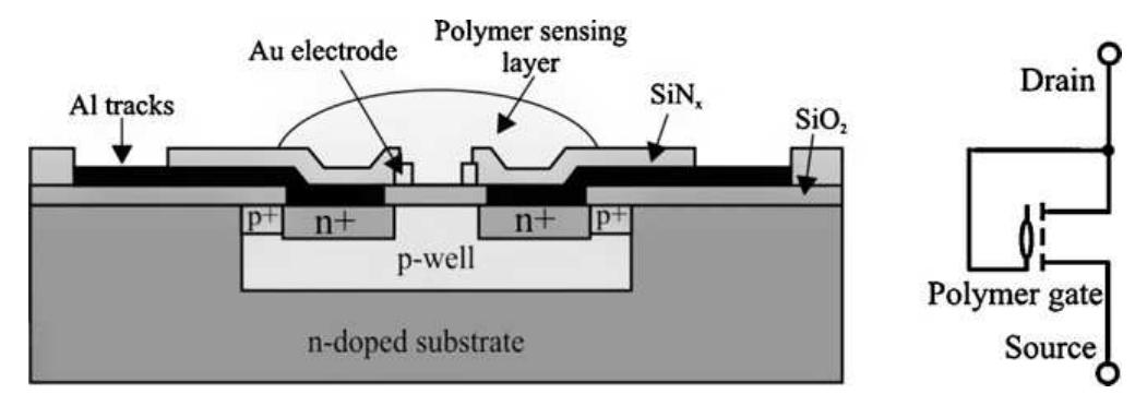Schematic overview of chemfet sensor and configuration. the