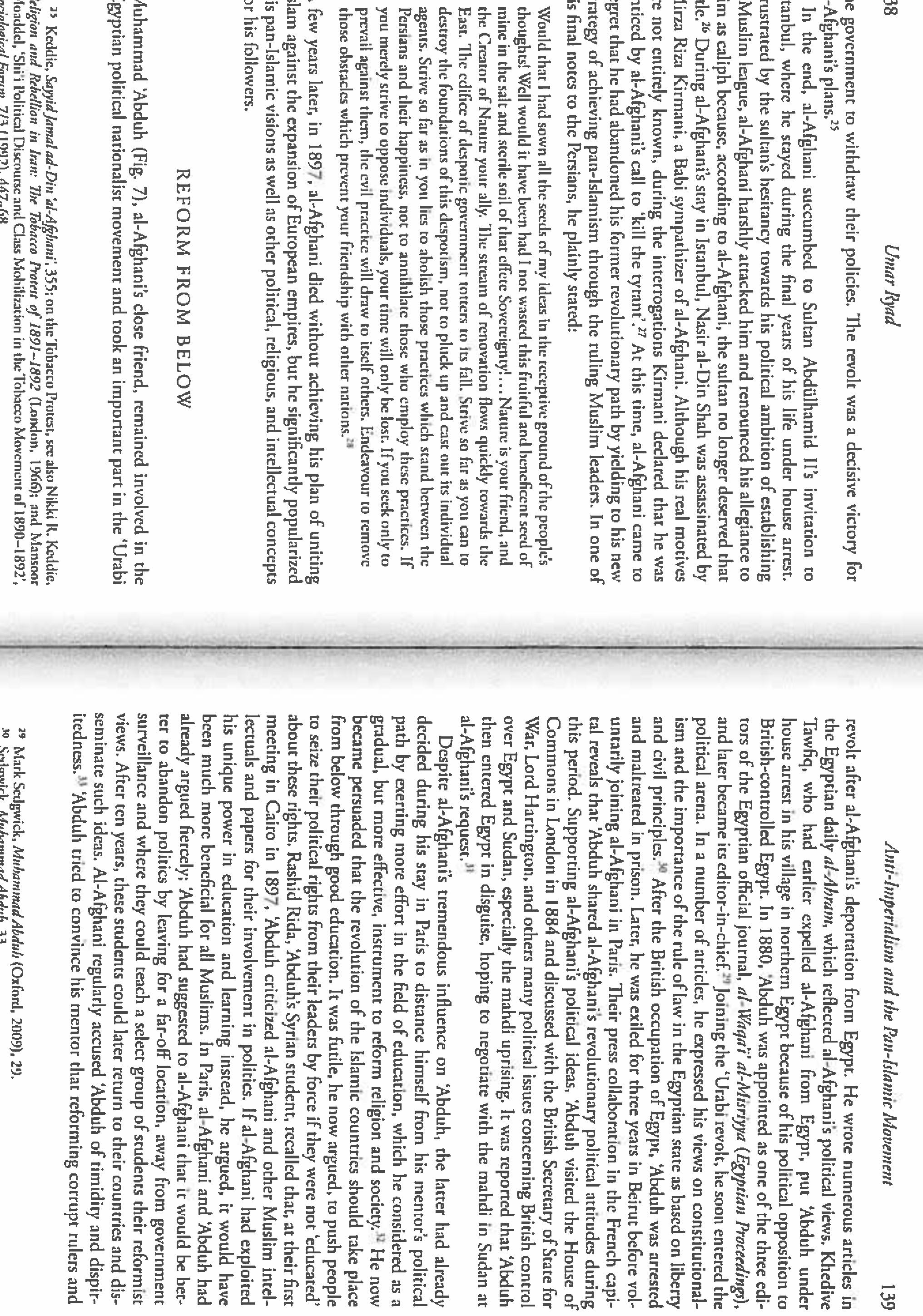 Table 6 - “Anti-Imperialism and the Pan-Islamic Movement.”