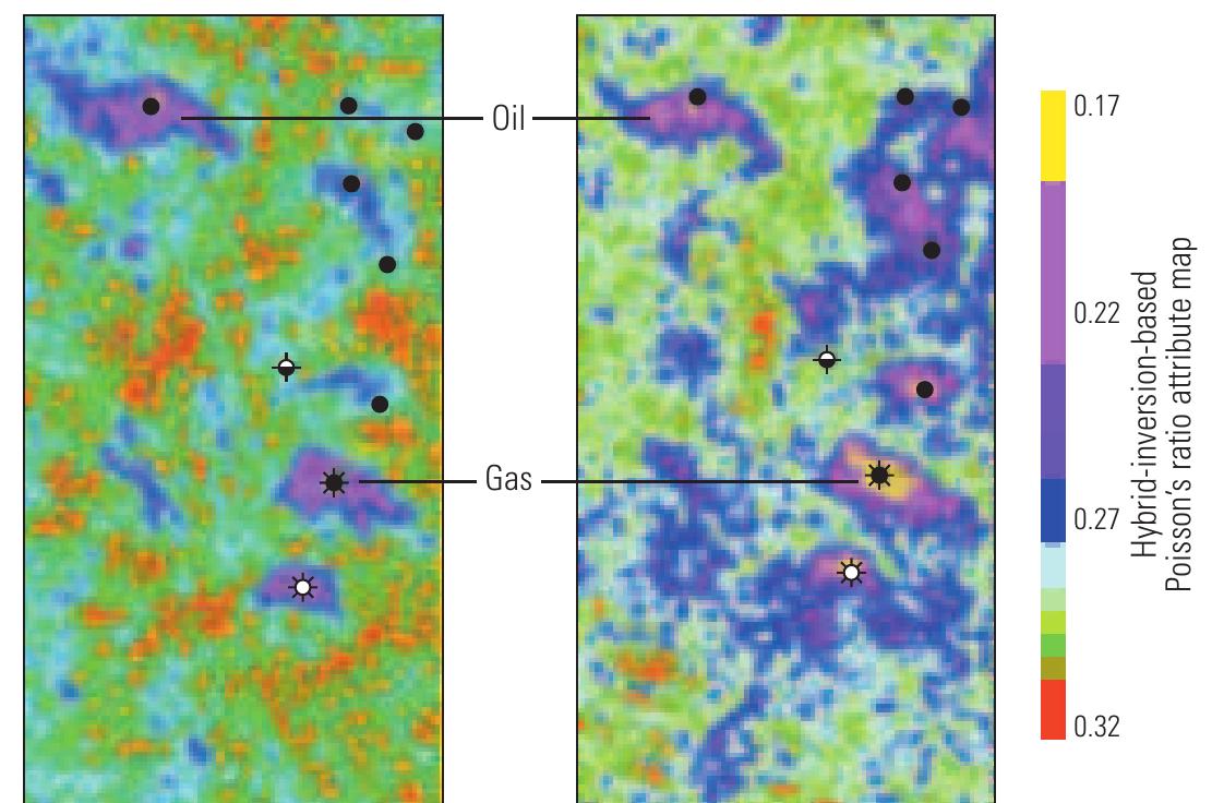Maps of reflection amplitude and of poisson's ratio derived