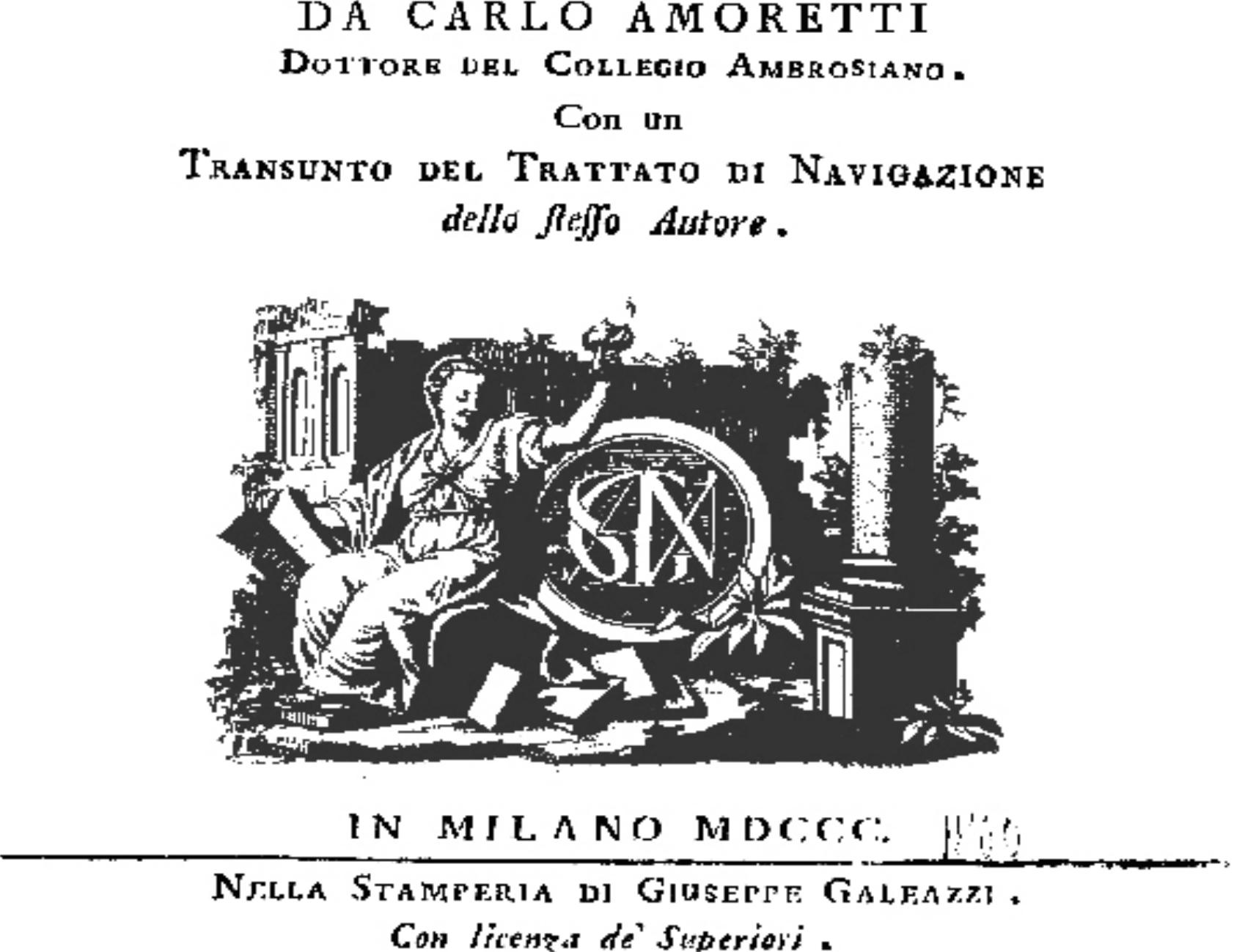 The culprit. cover page of carlo amoretti’s edition of the