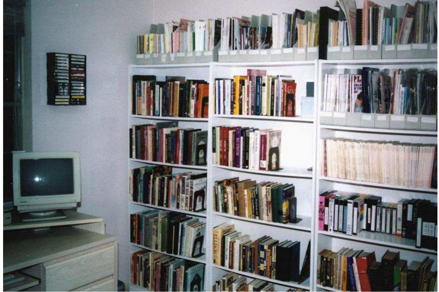 A portion of the national transgender library and archive in