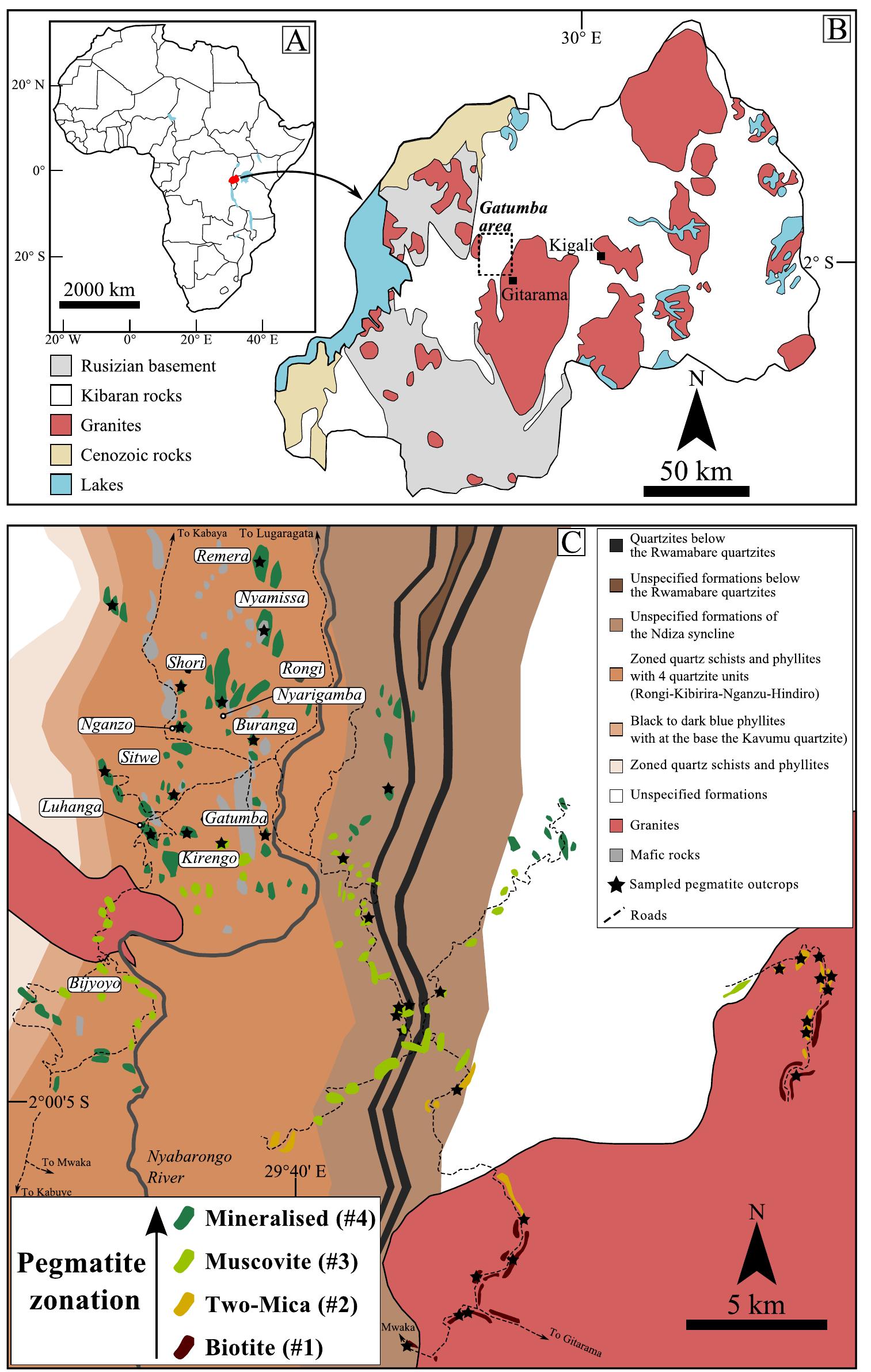 (a) geographical location of rwanda. (b) schematic