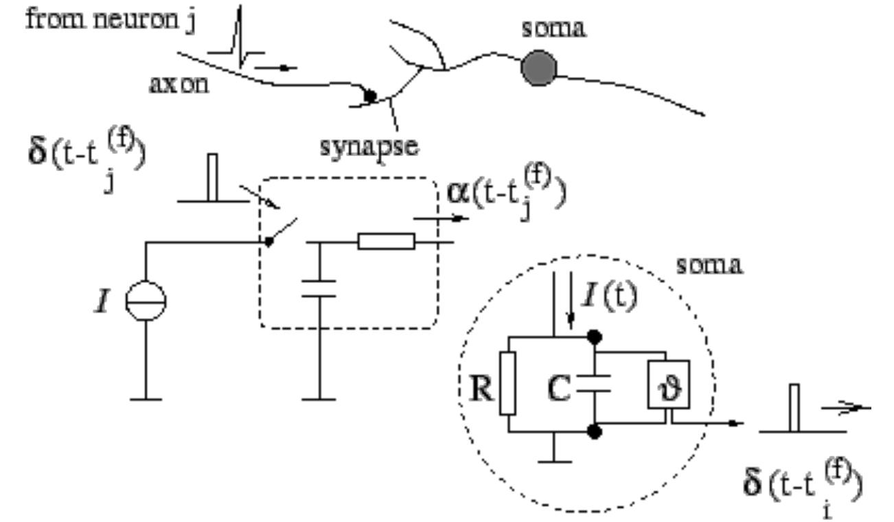 7: schematic diagram of the integrate-and-fire model. the