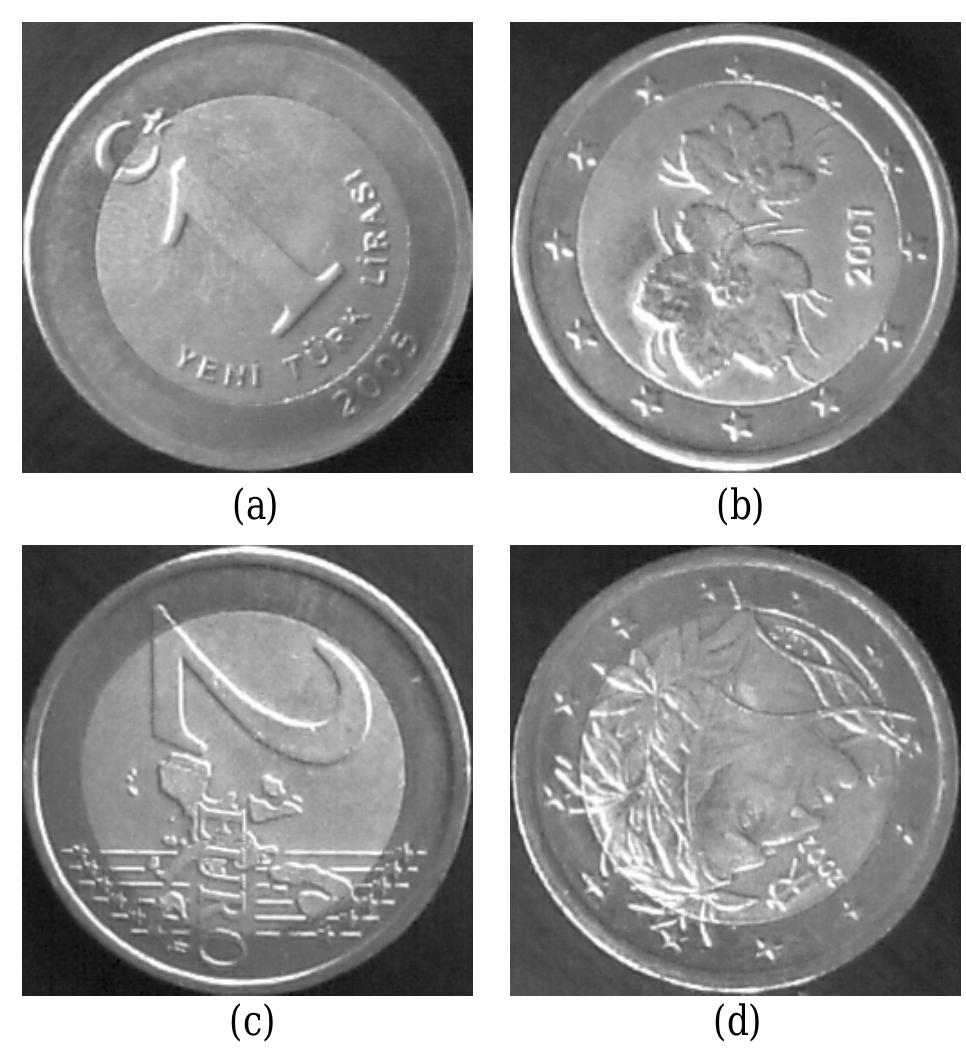 Rotation degrees of 1-tl coin reverse side. fig.2 examples