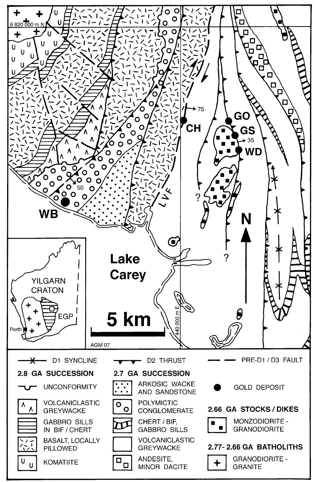 Geologic map of the granny smith—wallaby mining district,