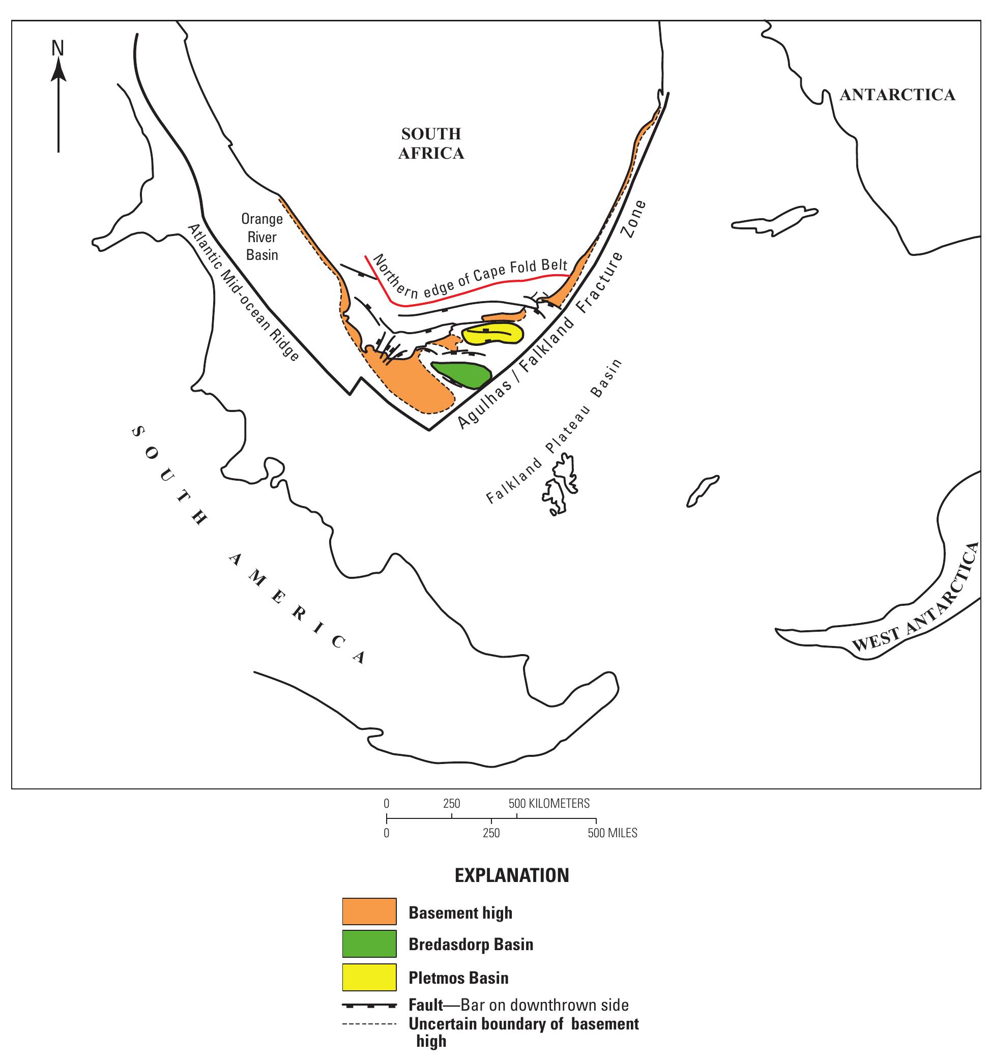 Early cretaceous reconstruction of antarctica, south africa,