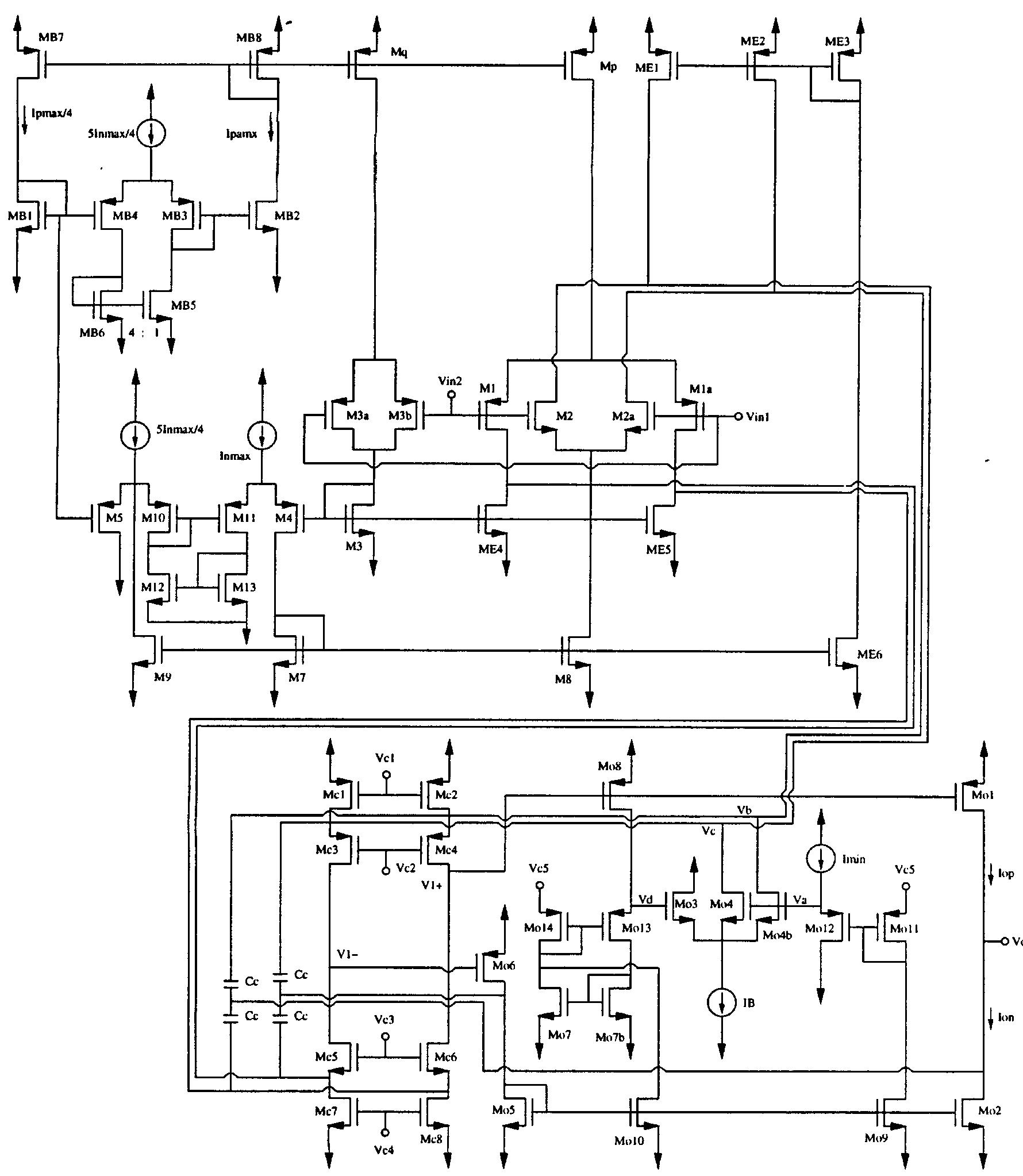 Opamp 2a: a rail-to-rail two-stage opamp with the