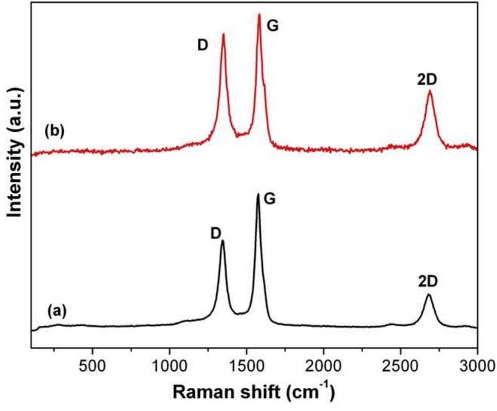 raman spectra of (a) pure mwnts (b) f-mwnts. group [39,40]