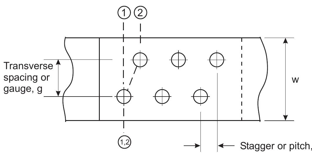 9 - tension member - staggered fasteners