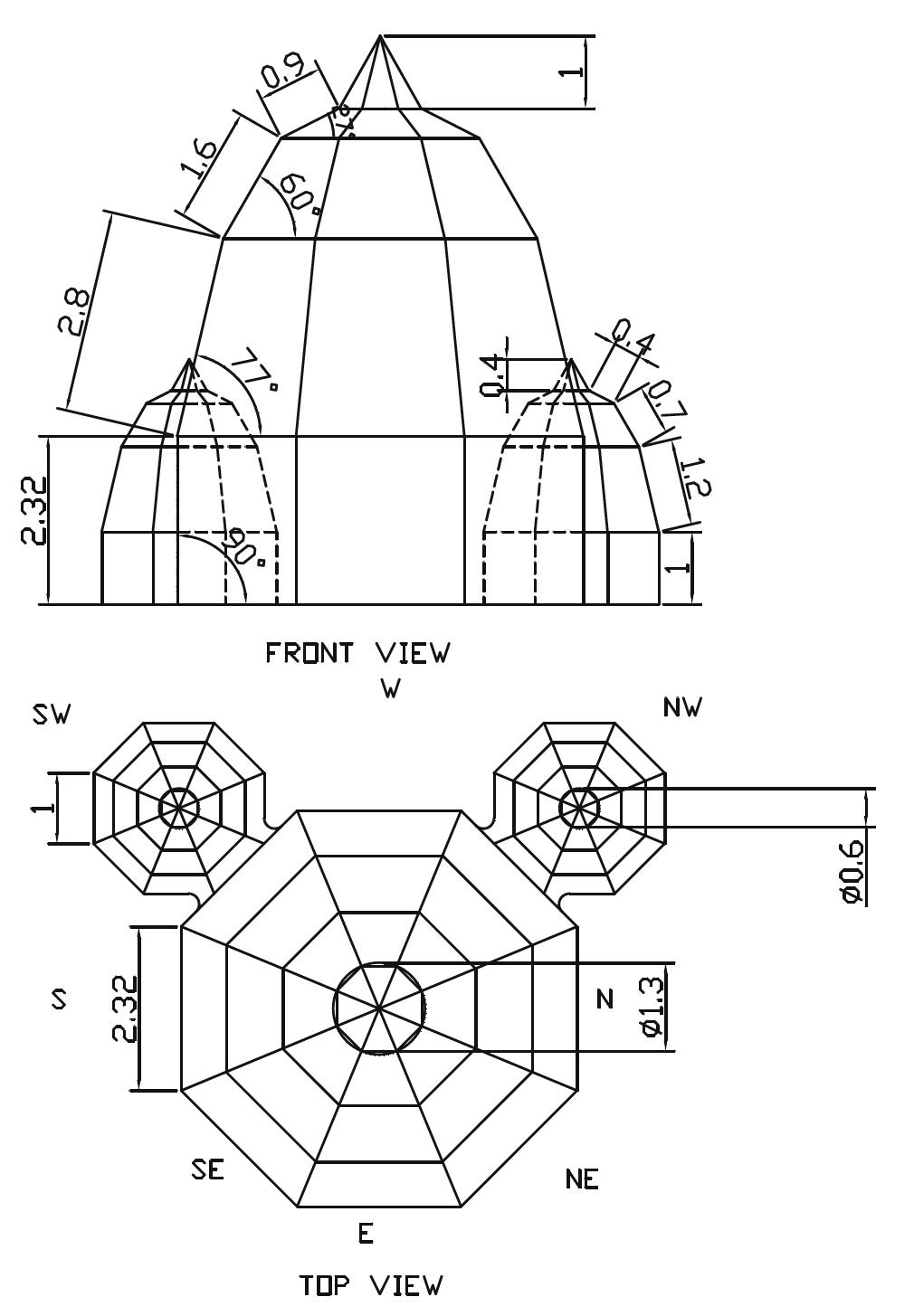 Schematic diagram of vault roof structure integrated with