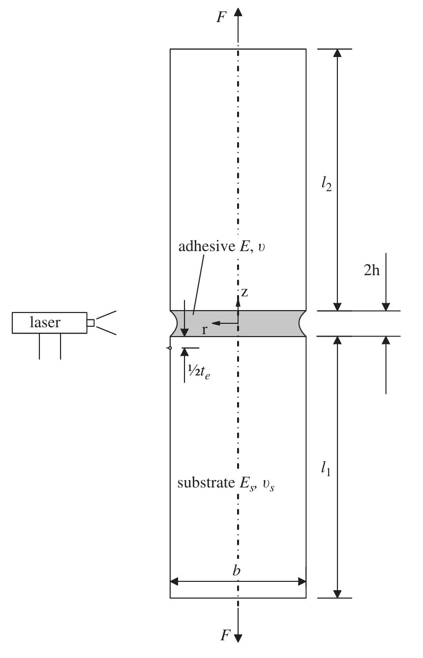Schematic representation of the butt-joint specimen. the