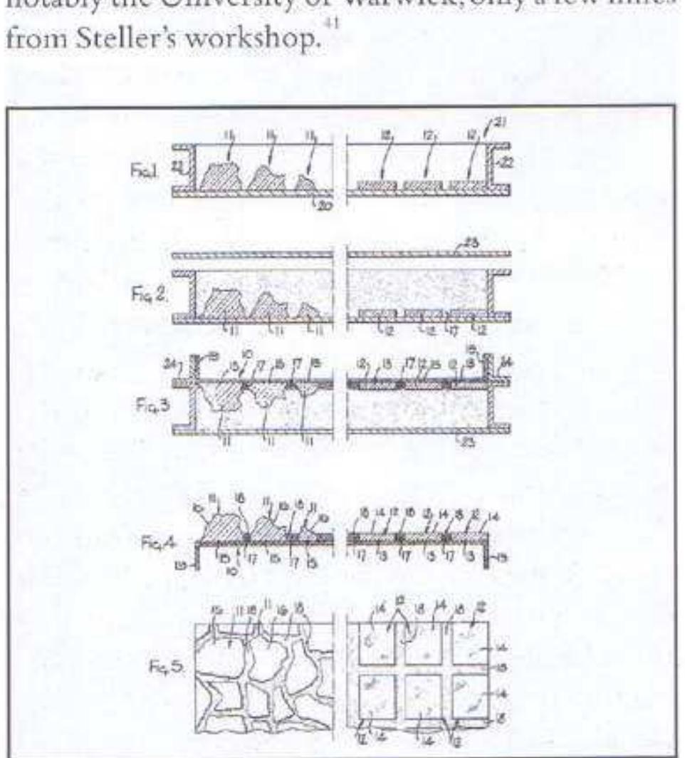 Drawing from patent application for cladding panels,