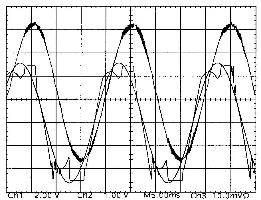 Experimental svpwm modulation wave, its fundamental compo-