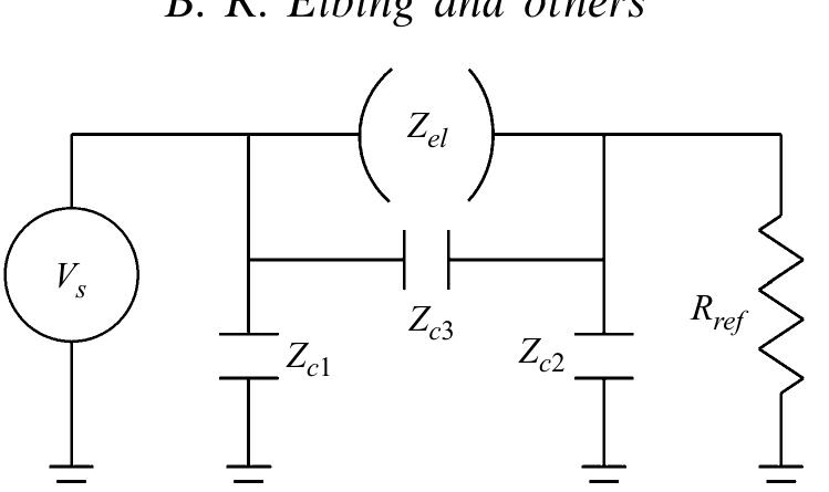 Circuit diagram of the electrical impedance probes used in