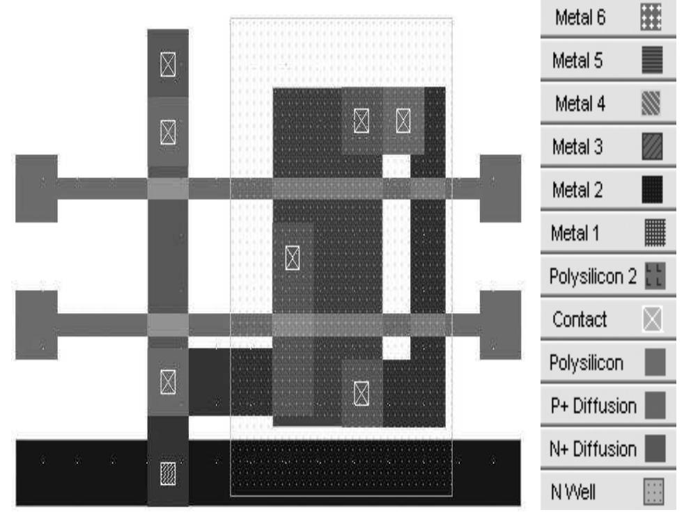 Figure 7 - from Layout Design of a 2-bit Binary Parallel