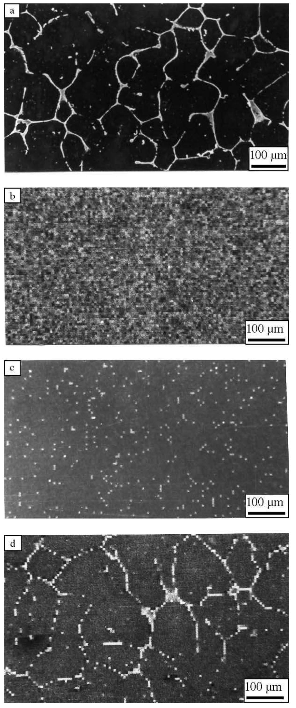 X-ray mapping of the microstructure of (a) as-received mez
