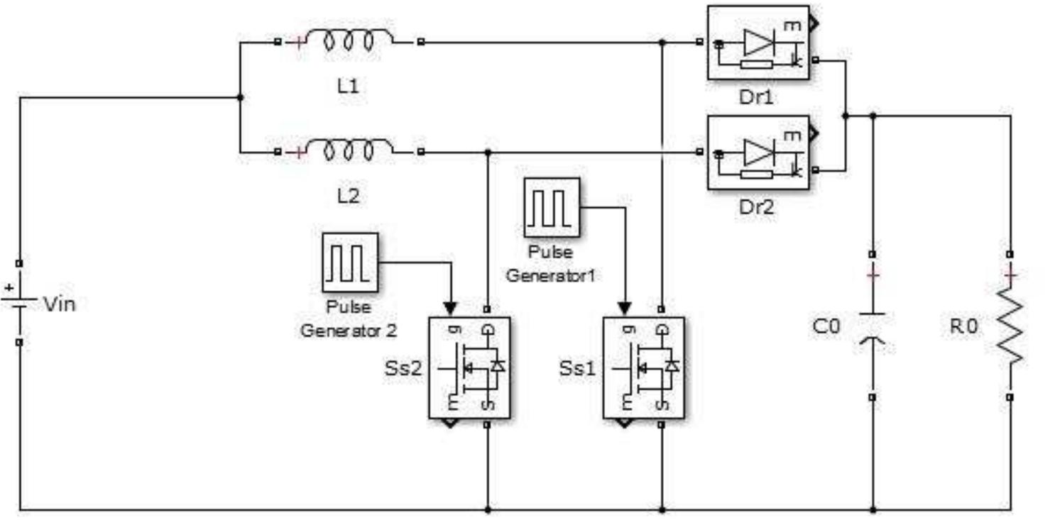 The simulation circuit of two-phase ibc is shown in fig.9