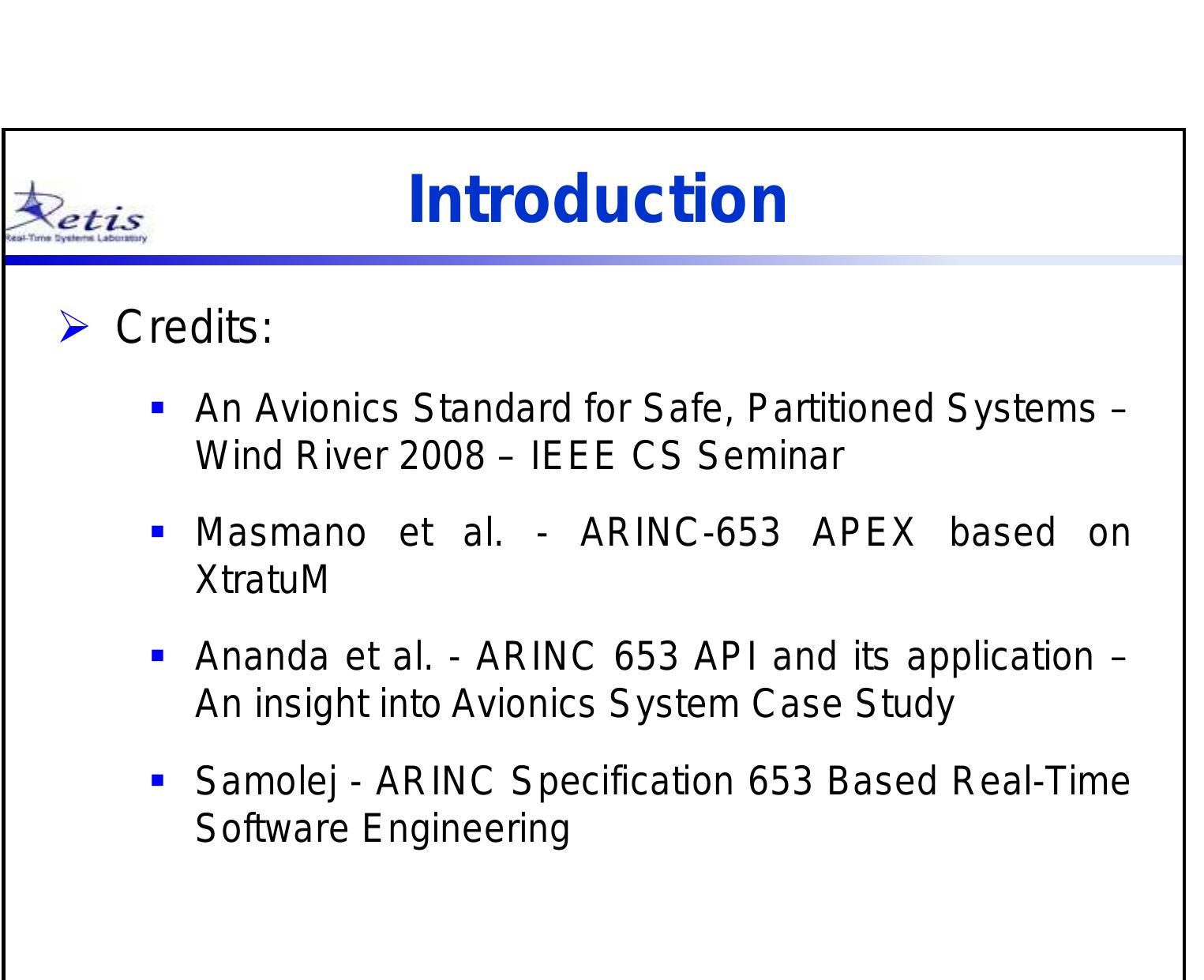 (PDF) ARINC 653 introduction