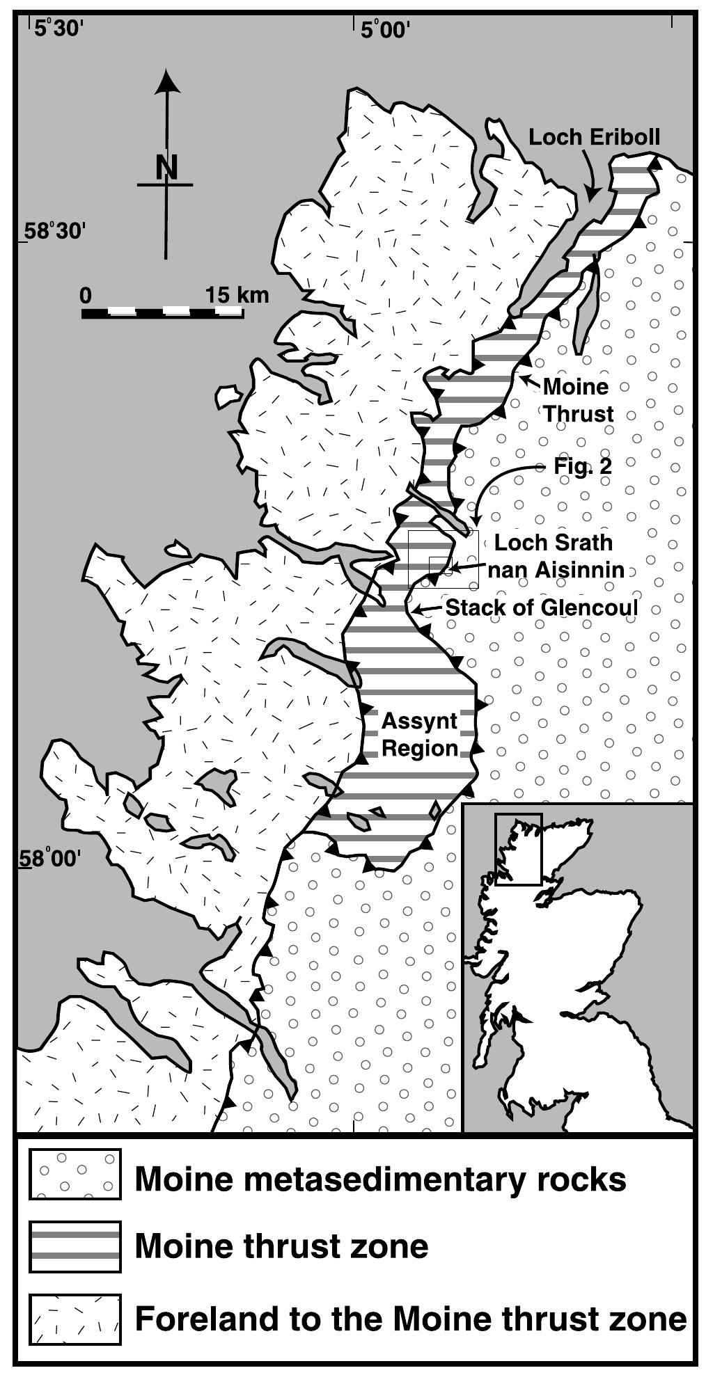 Sketch map of northern scotland modified from law et al.