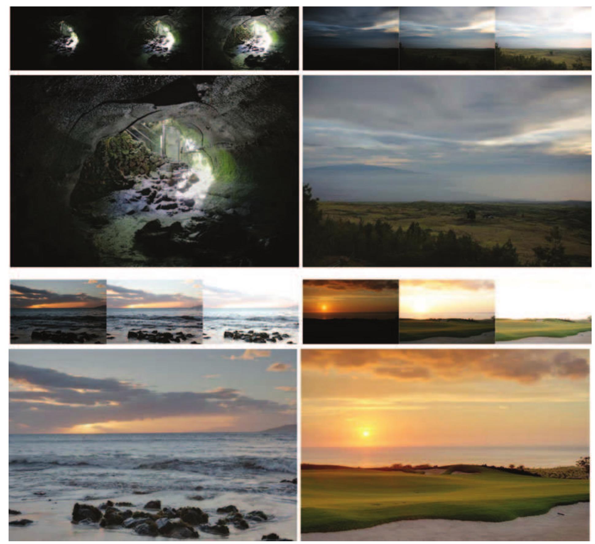 More examples. the input images are shown as thumbnails