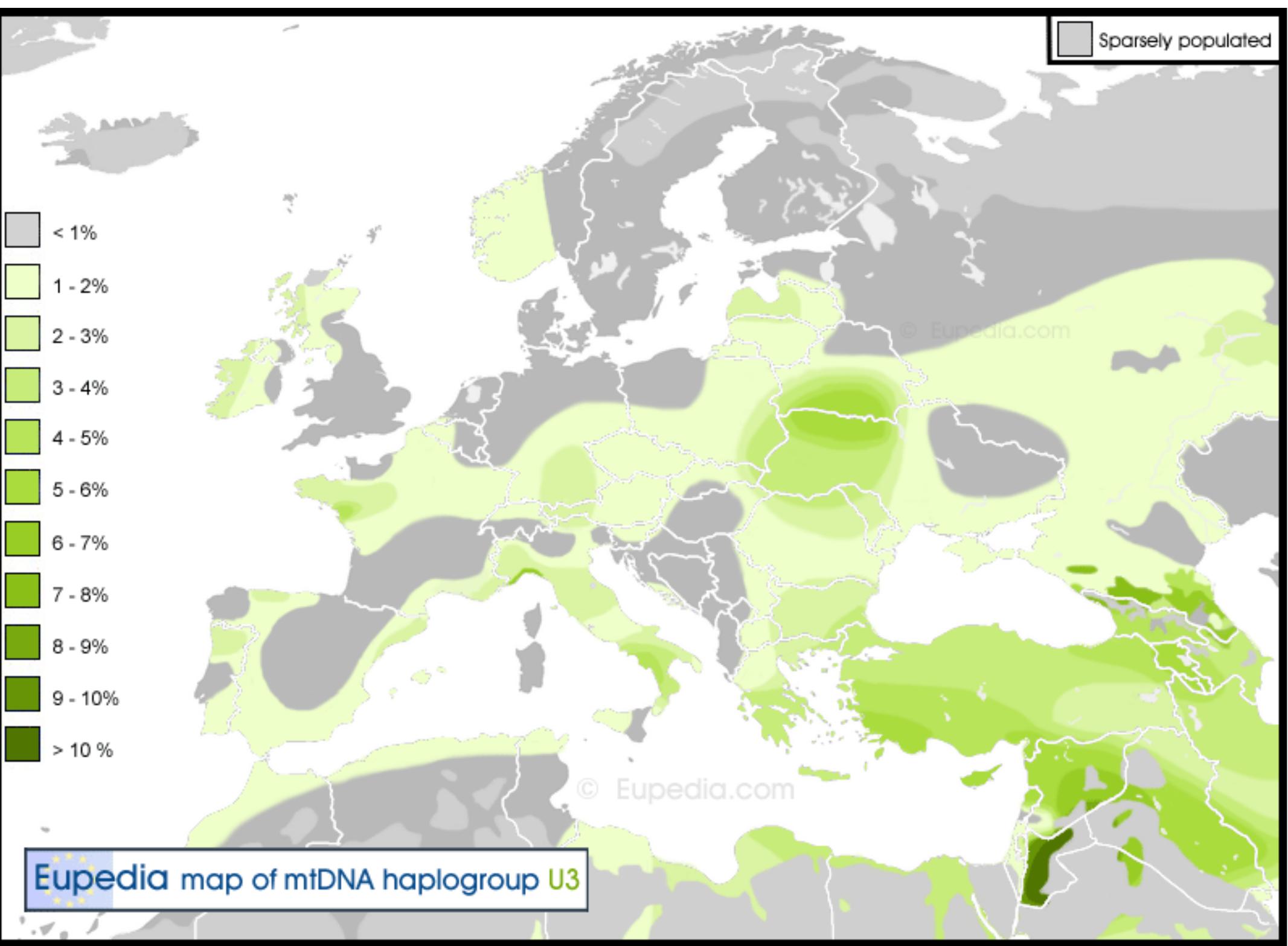 (PDF) Origins and history of haplogroup U3 (mtDNA)