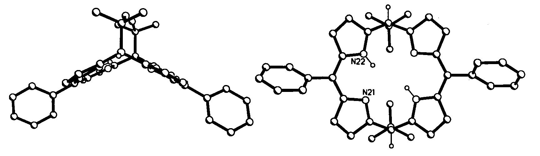 Side and top view of the molecular structure of 4 in the