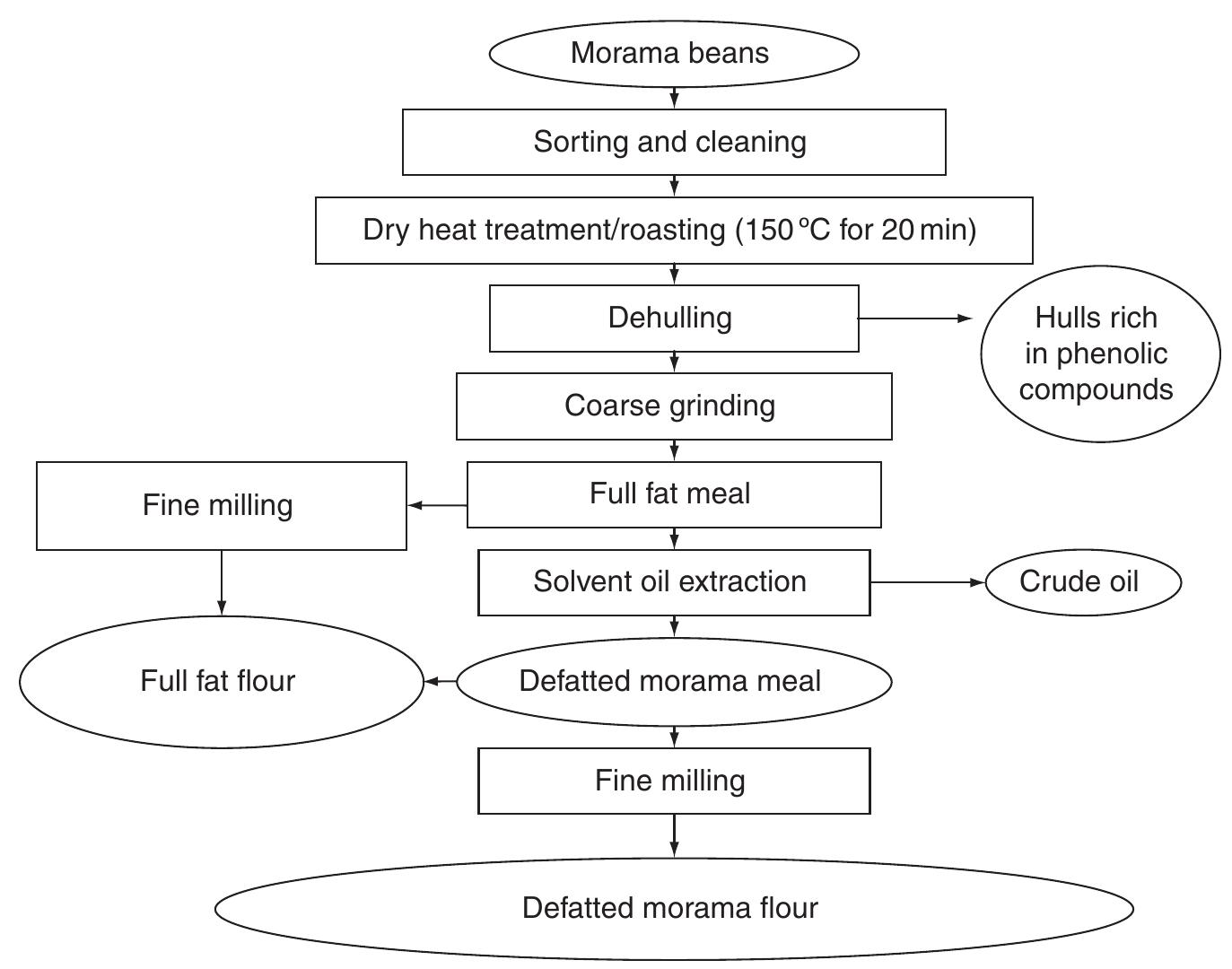 5 schematic of processing procedure for morama flour