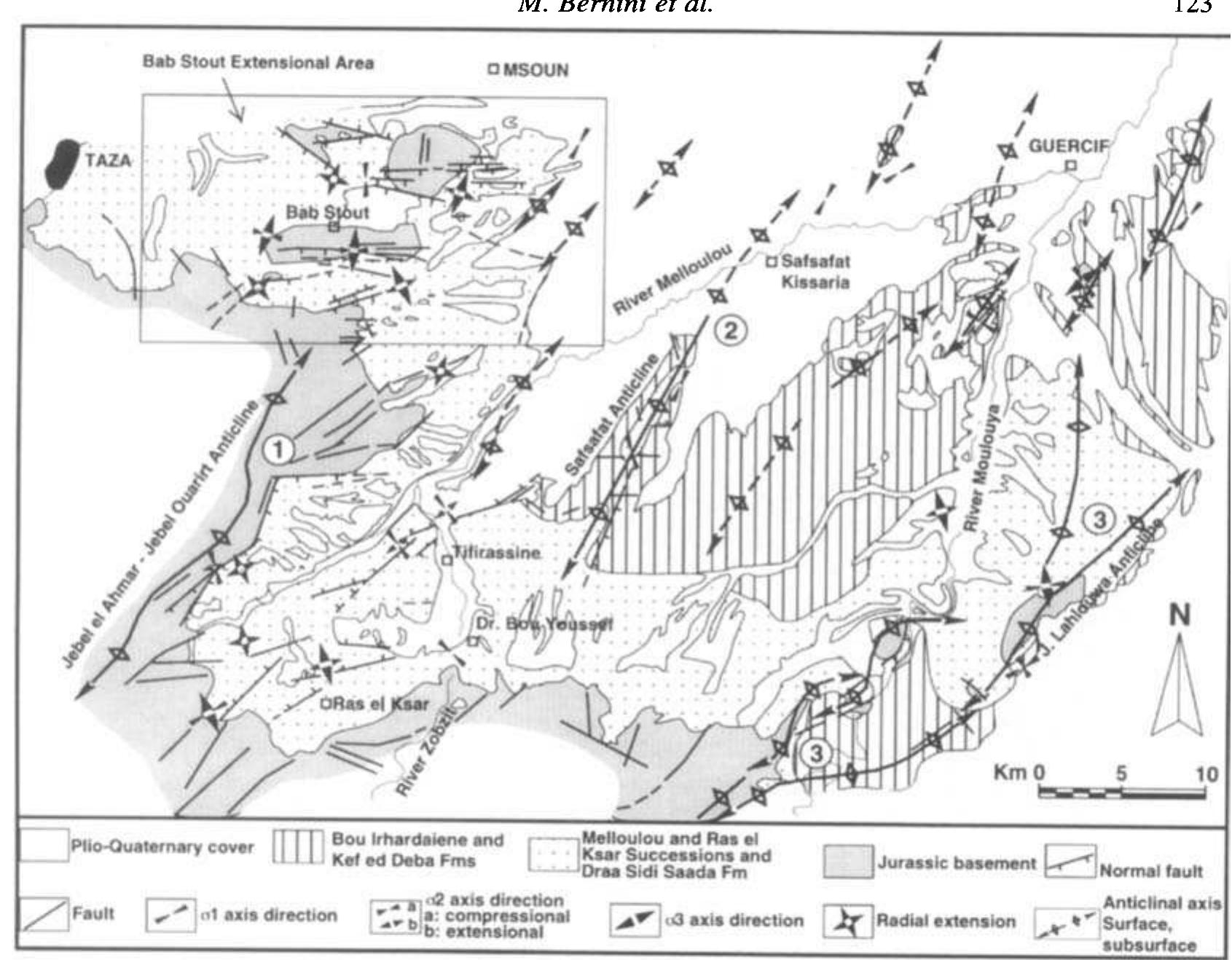 Structural map of the taza-guercif basin (for location see