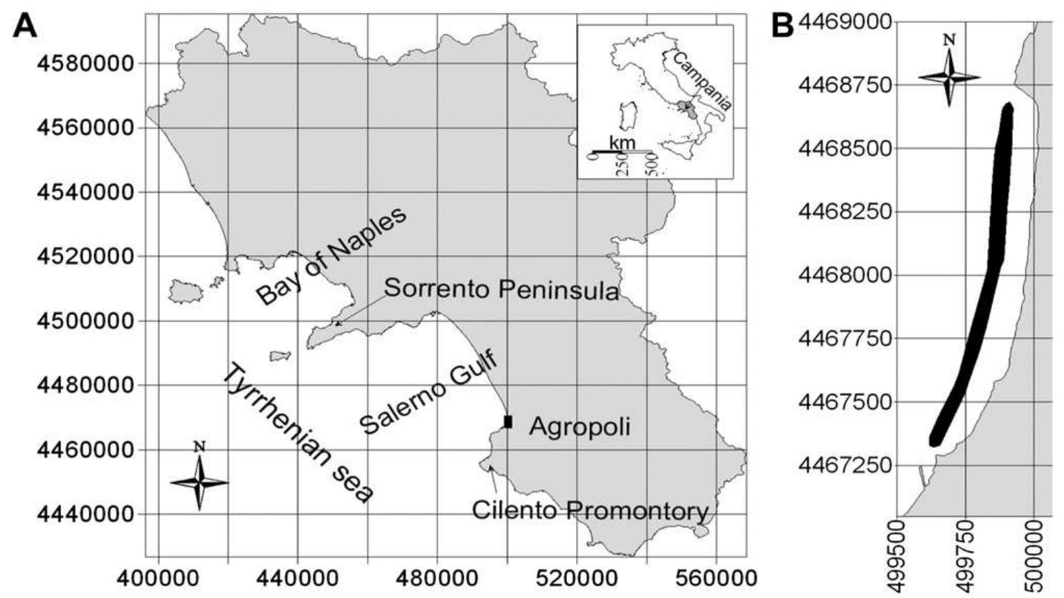 Location map of the acquisition zone. datum is wgs84,