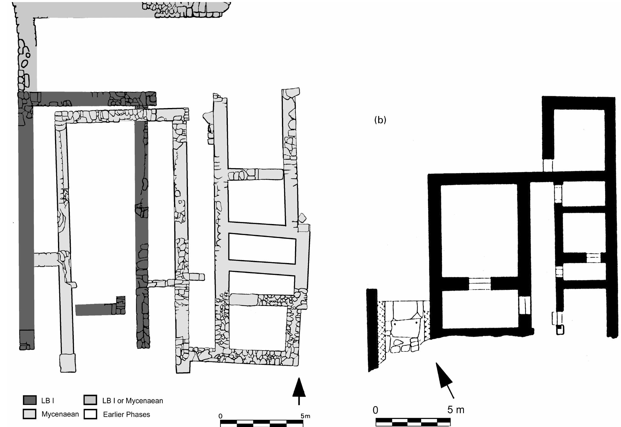 6a plan of megaron complex at phylakopi, adapted from