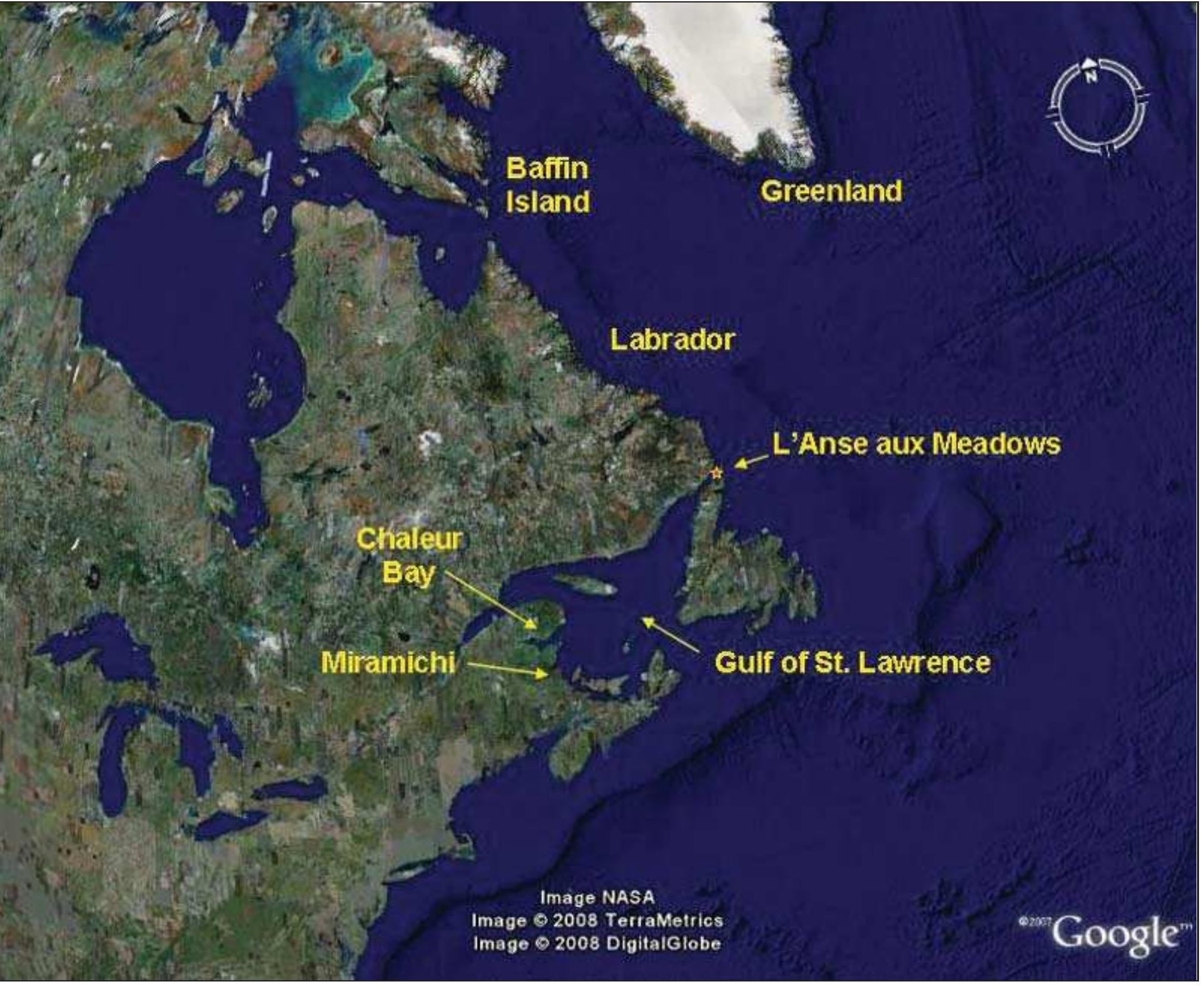 The gulf of st. lawrence. map © google earth. the self-sown