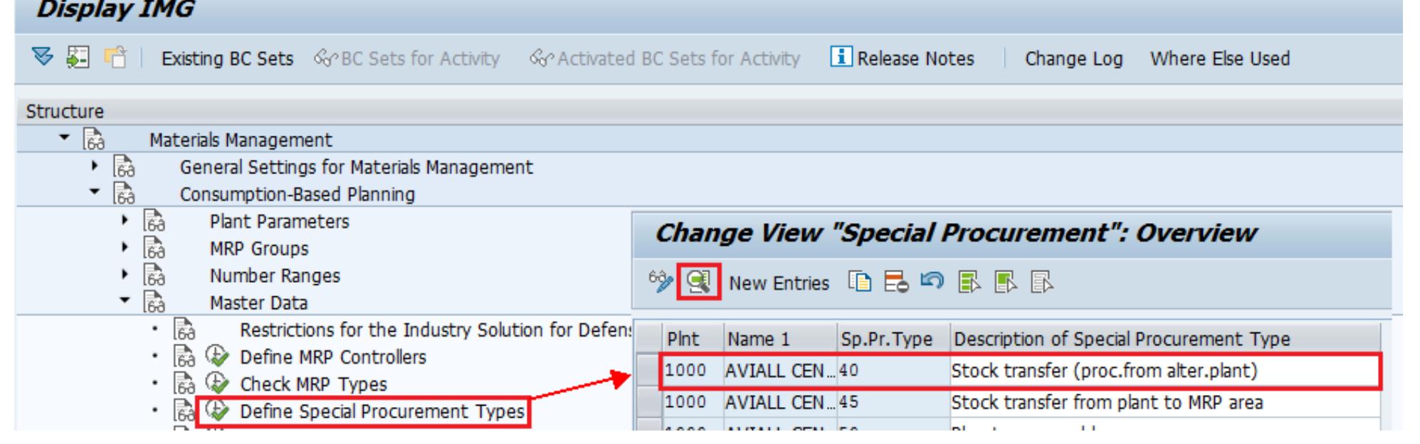 Figure 1 - SAP MRP Settings for auto-generation of Stock