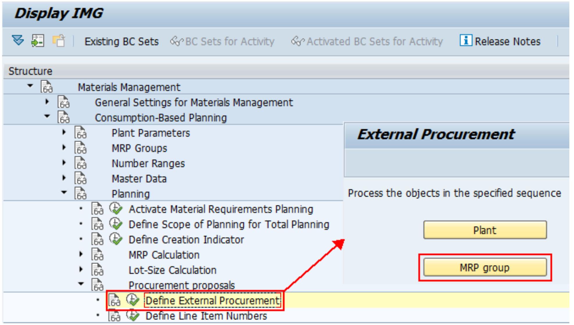 Figure 5 - from SAP MRP Settings for auto-generation of
