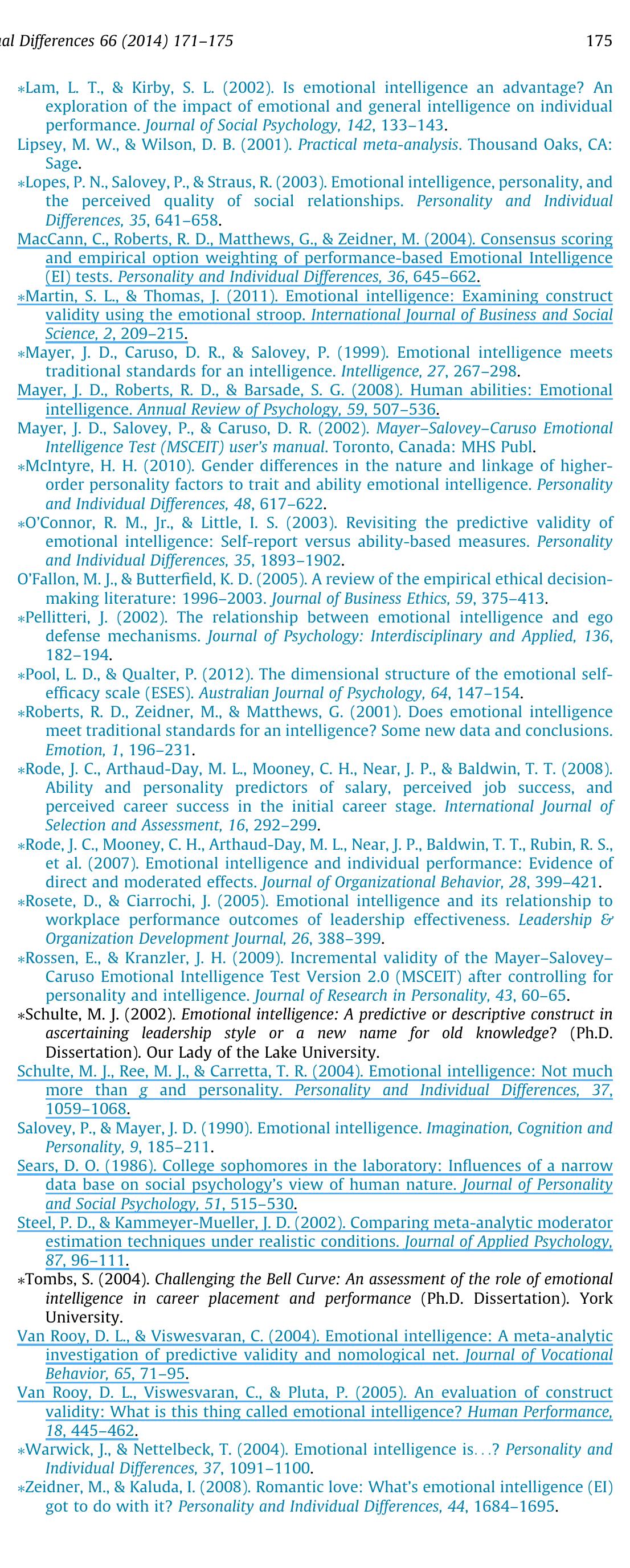 (PDF) Mayer-Salovey-Caruso Emotional Intelligence Test (MSCEITTM)