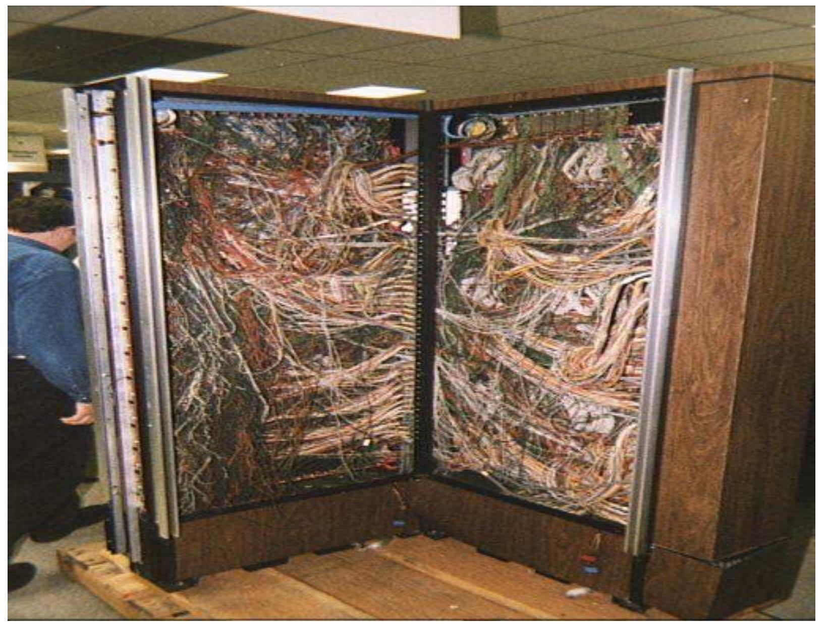 . typical wiring of an early mainframe computer [photo
