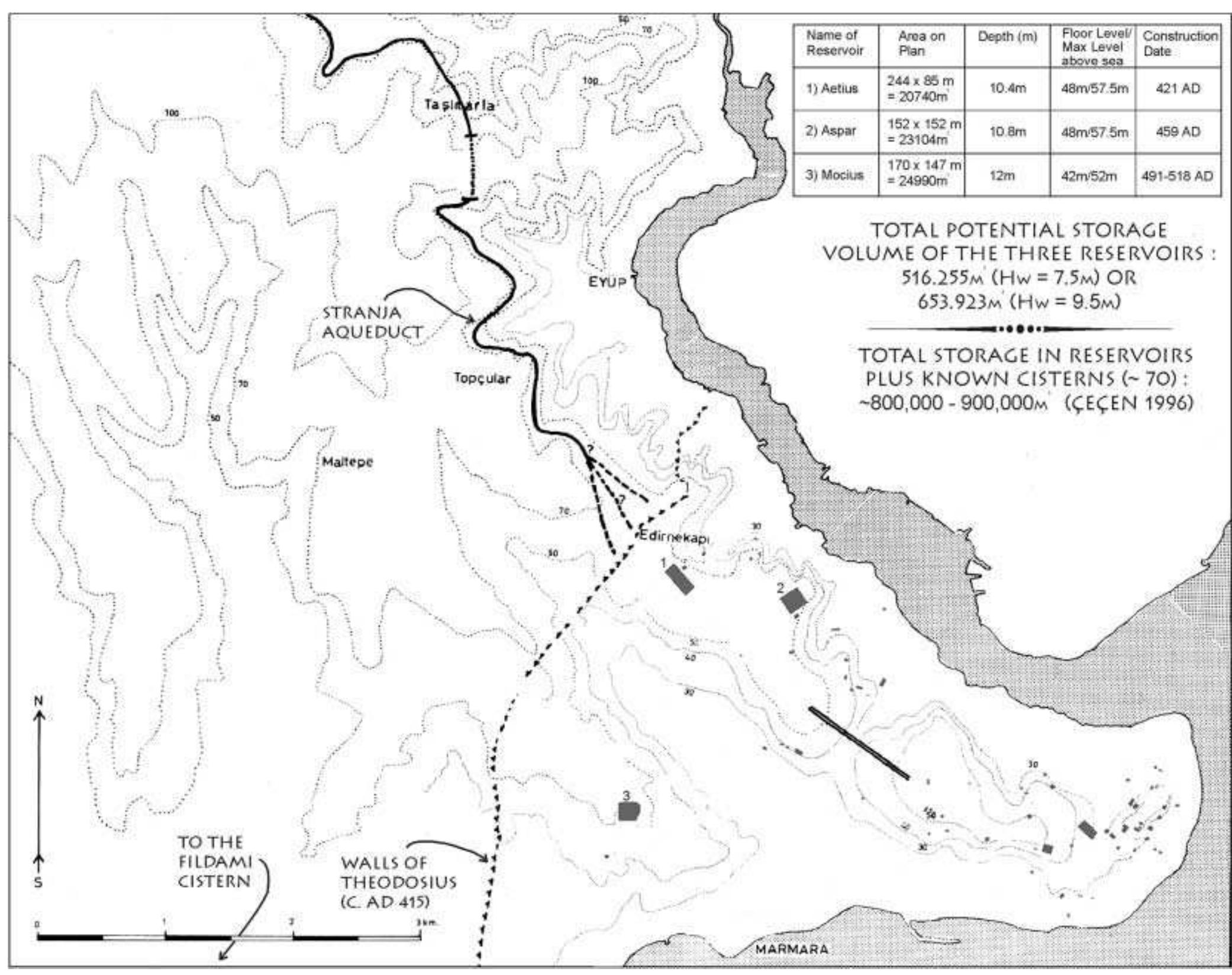 Map of constantinople and its immediate vicinity, showing