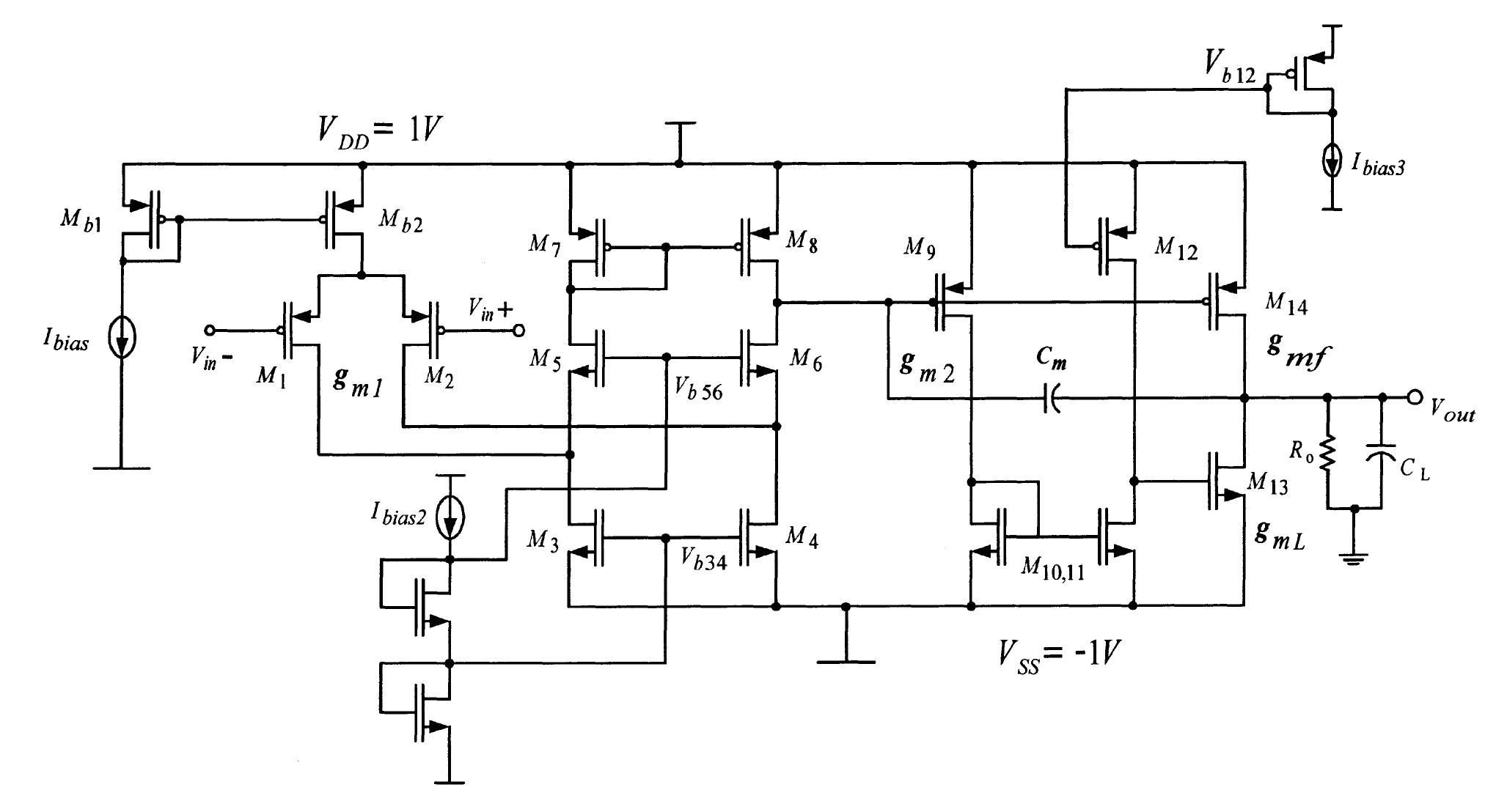 Schematic of the smc amplifier. fig. 5. pole-zero diagrams