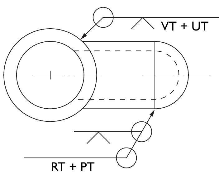 An application of symbols for ndt is shown in fig. 16.1 in