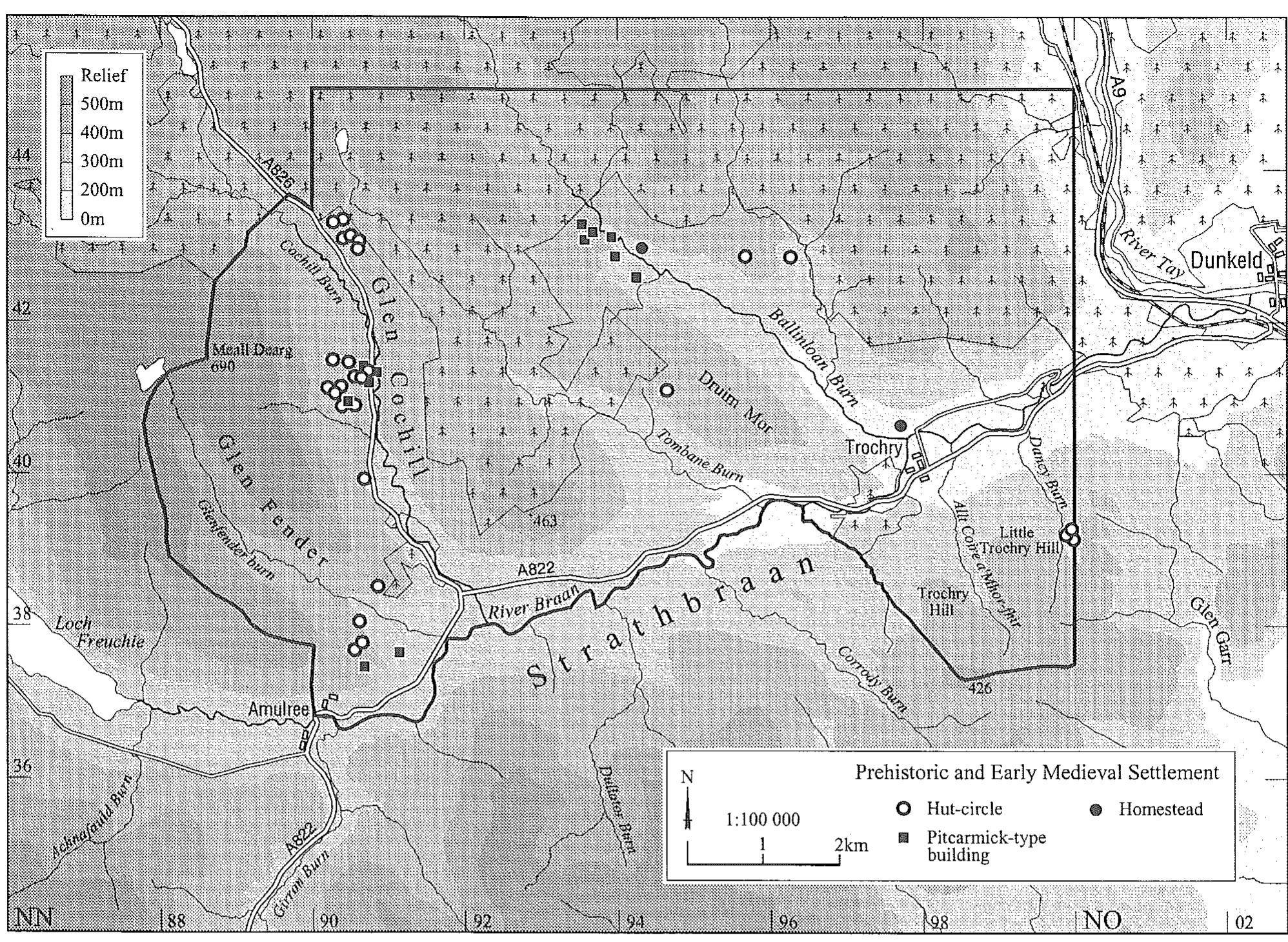 Ilus 2. distribution map of prehistoric and early medieval