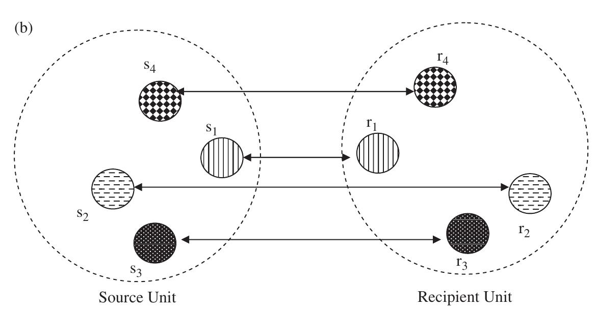 Note: solid arrows represent interunit communication ties.