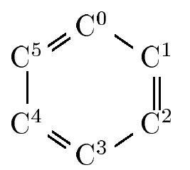 For example, the labeled benzene ring, the skeleton of the