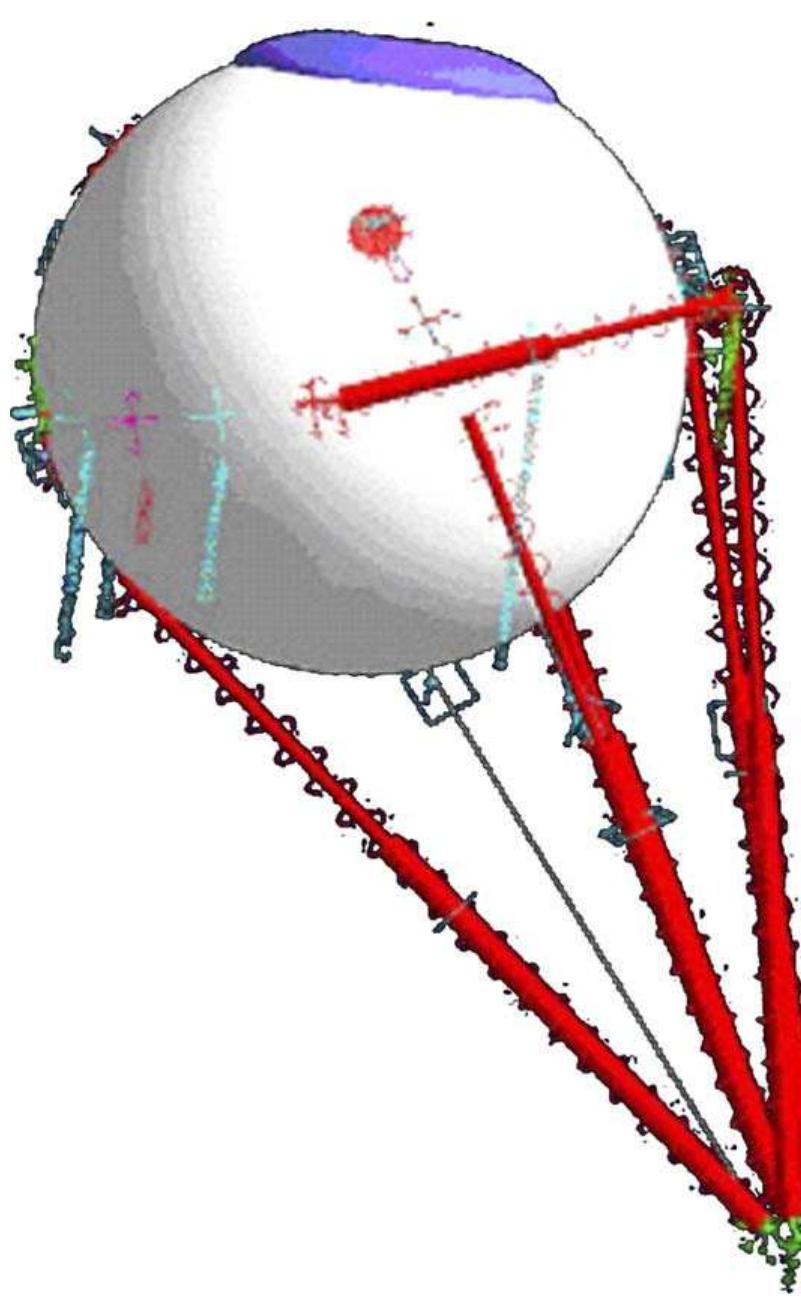 Schematic view of the adams model of the human eye.