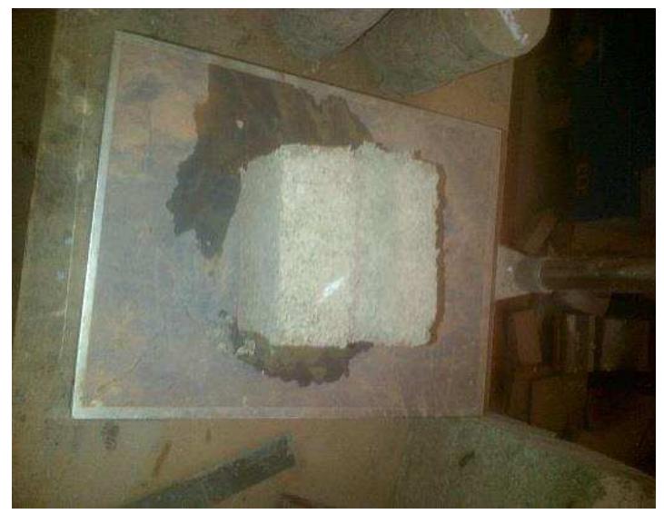 Brick to surface wear, i.e. particle loss from surfaces of