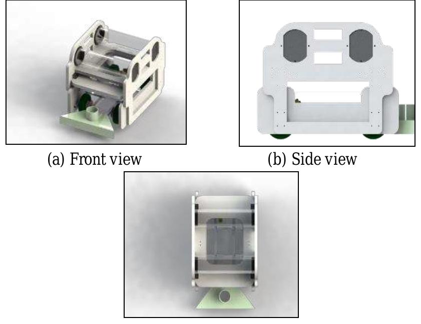 Solidworks rendered images of rov the rov separate parts