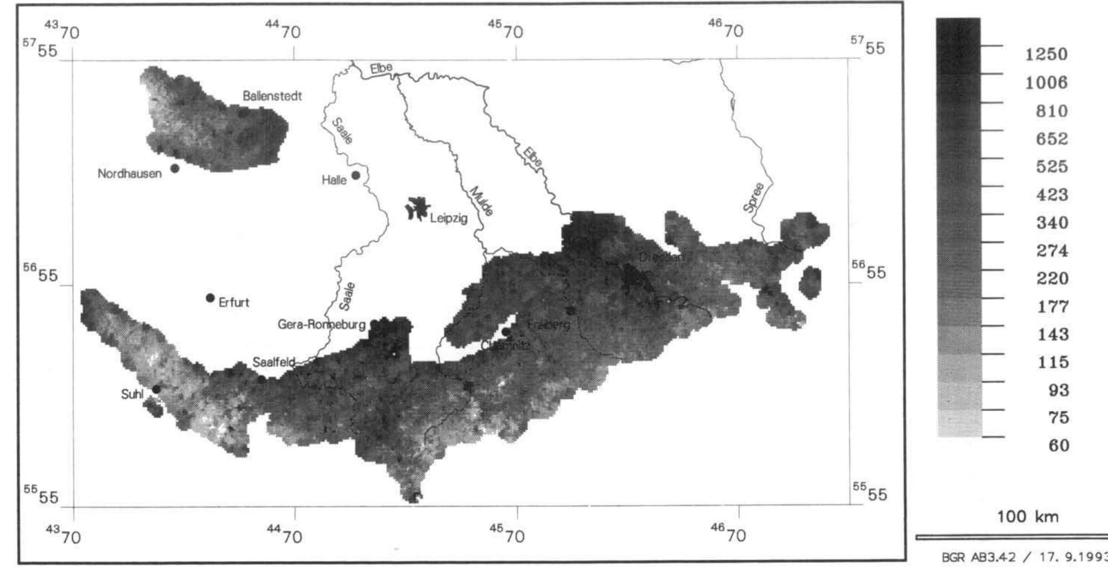‘ig. 10. regional geochemical map of electrical conductivity